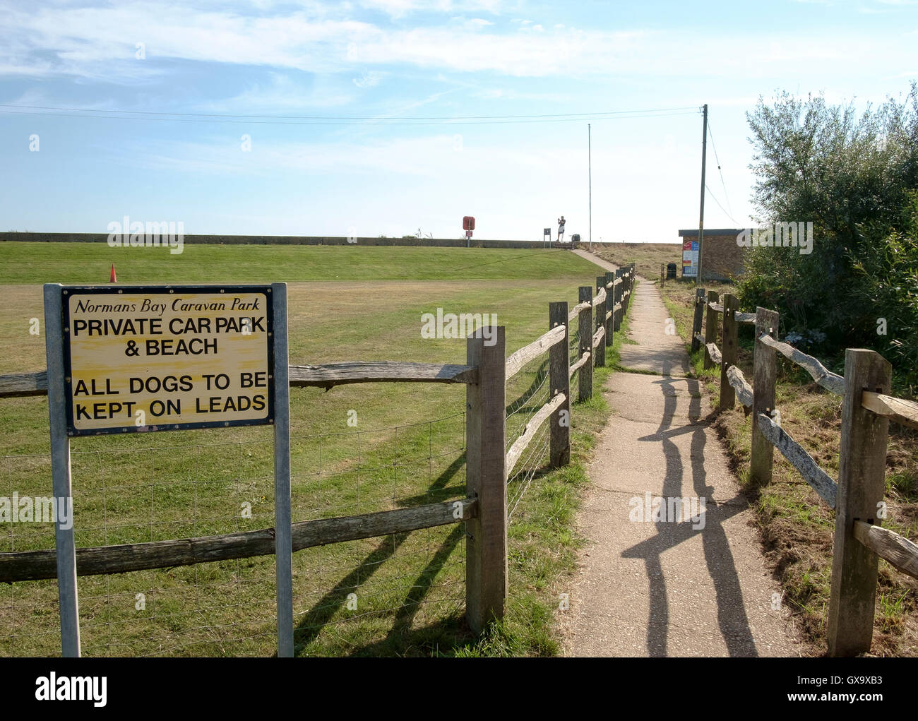Beach access from Normans Bay Caravan Park to the beach, East Sussex ...