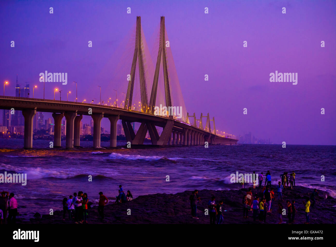 Mumbai Sea Link Stock Photo - Alamy