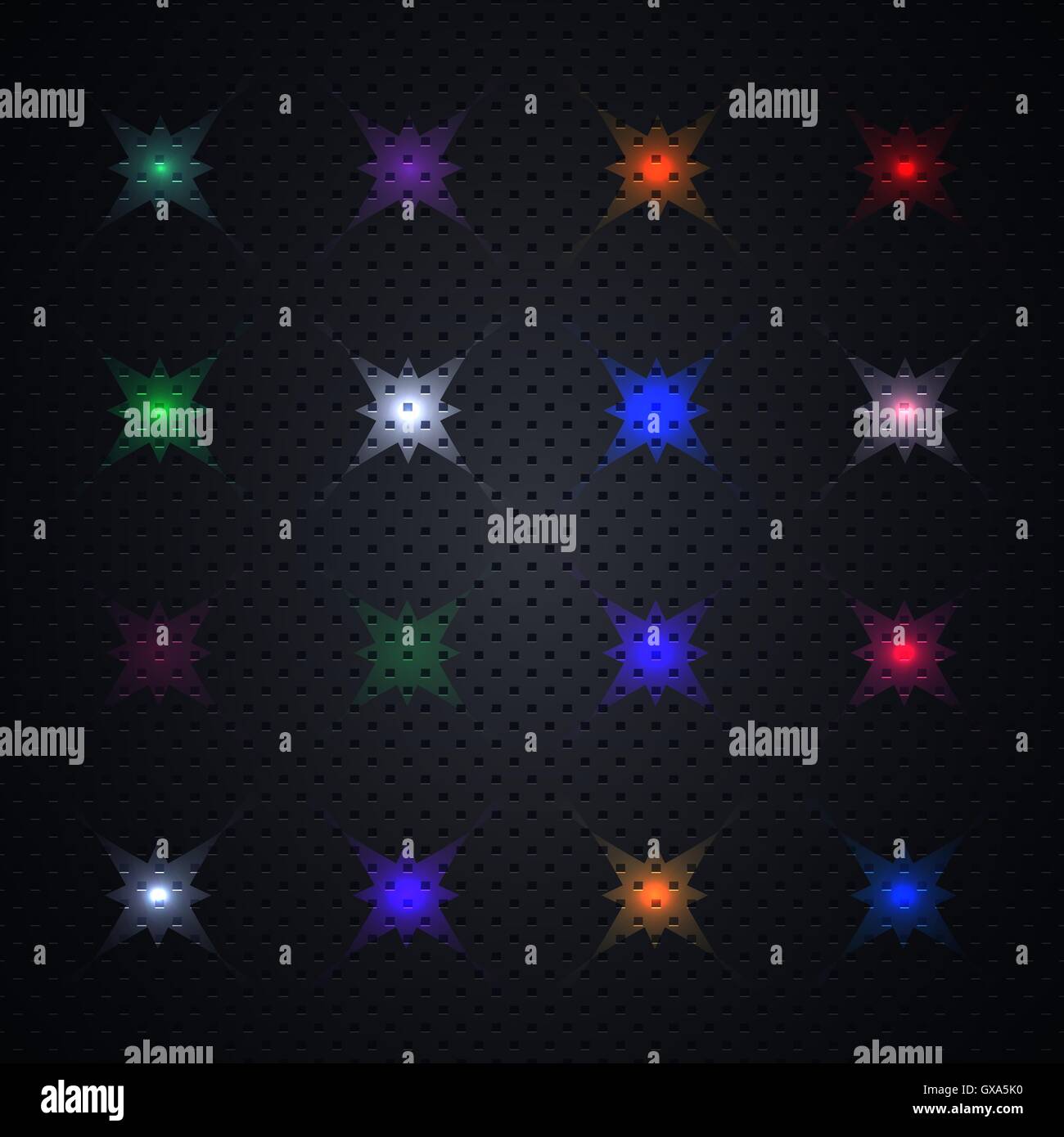 Set isolated lightning effects Stock Vector Images - Alamy