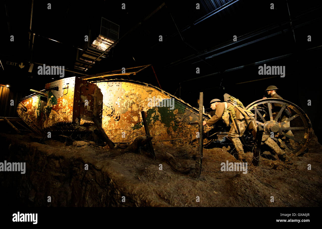 The original World War One tank which is on display at the Bovington ...
