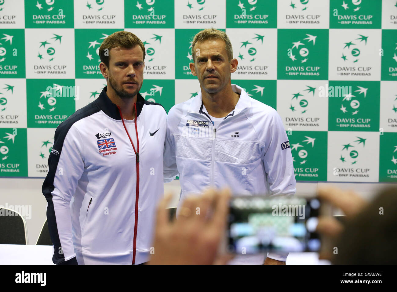 Great Britain captain Leon Smith (left) with Argentina captain Daniel ... Great Britain captain Leon Smith (left) with Argentina captain Daniel ...