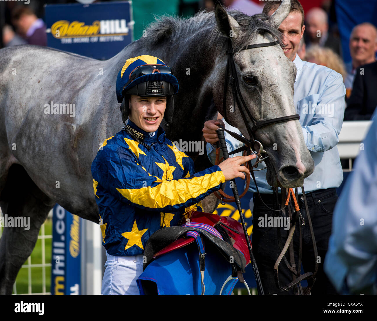 Jockey jason hart after riding hi-res stock photography and images - Alamy