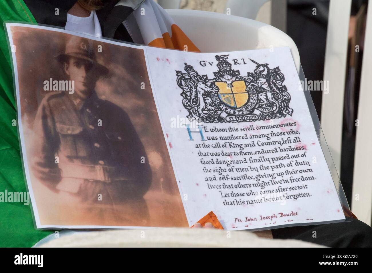 A photo of John Bourke, the great uncle of Patrick O'Callaghan from ...