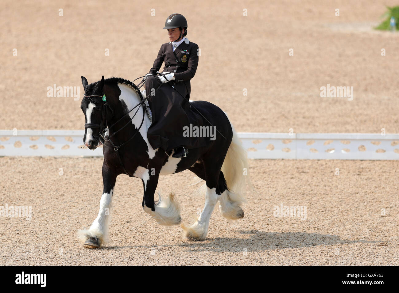 Belgium's Barbara Minneci riding Barilla in the Women's Individual Test ...