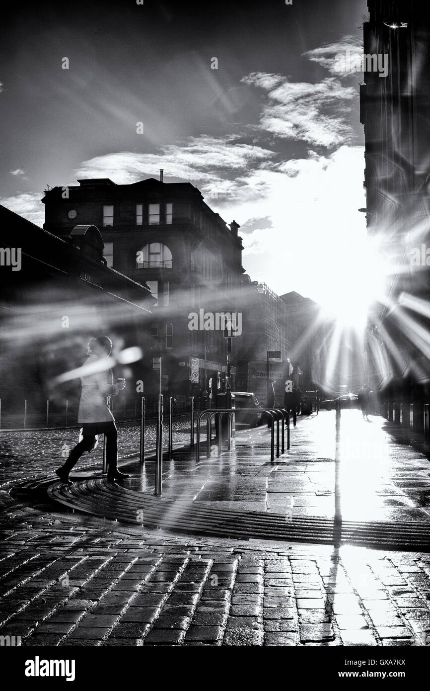 Wet street of cobbles High Resolution Stock Photography and Images - Alamy