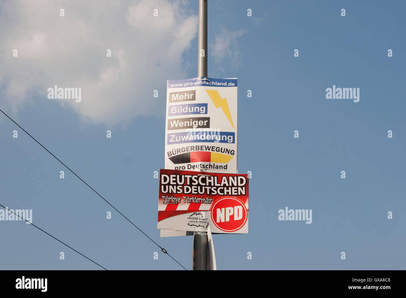 Npd poster germany hi-res stock photography and images - Alamy