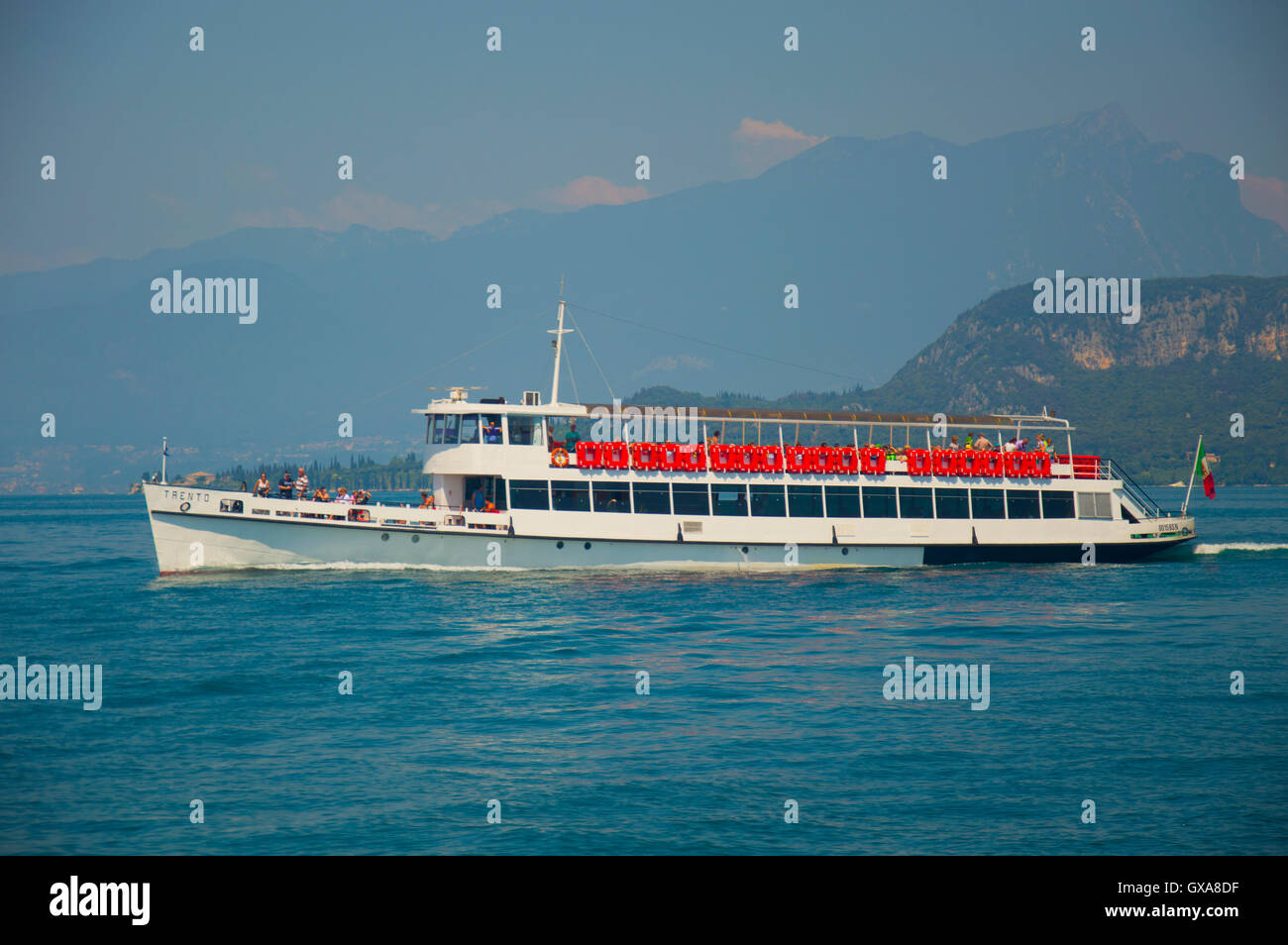 Commercial ferry, Lake Garda, Italy Stock Photo - Alamy