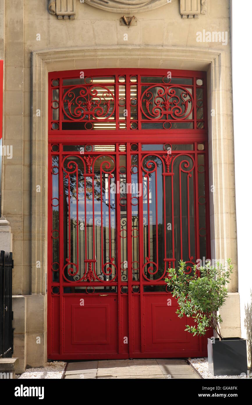 Red Door of Paris, France Stock Photo - Alamy