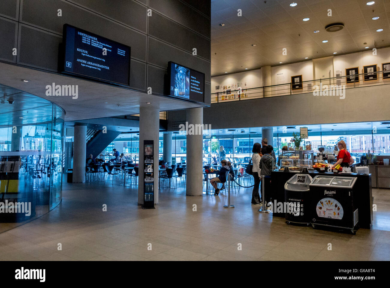 Copenhagen, Denmark, inside view, hall, BLack Diamond, Danish National ...