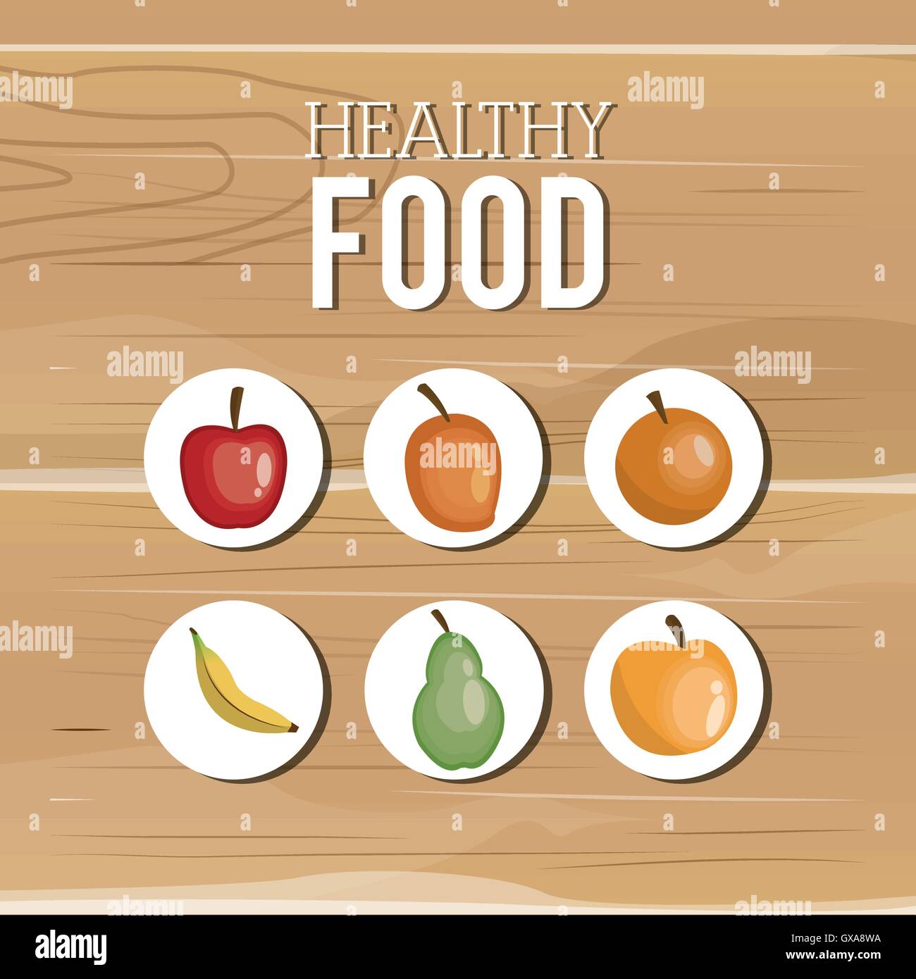 assorted healthy food icons emblem Stock Vector Image & Art - Alamy