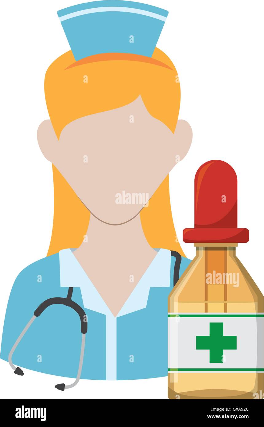 Nurse with uniform. Medical care design Stock Vector Image & Art - Alamy