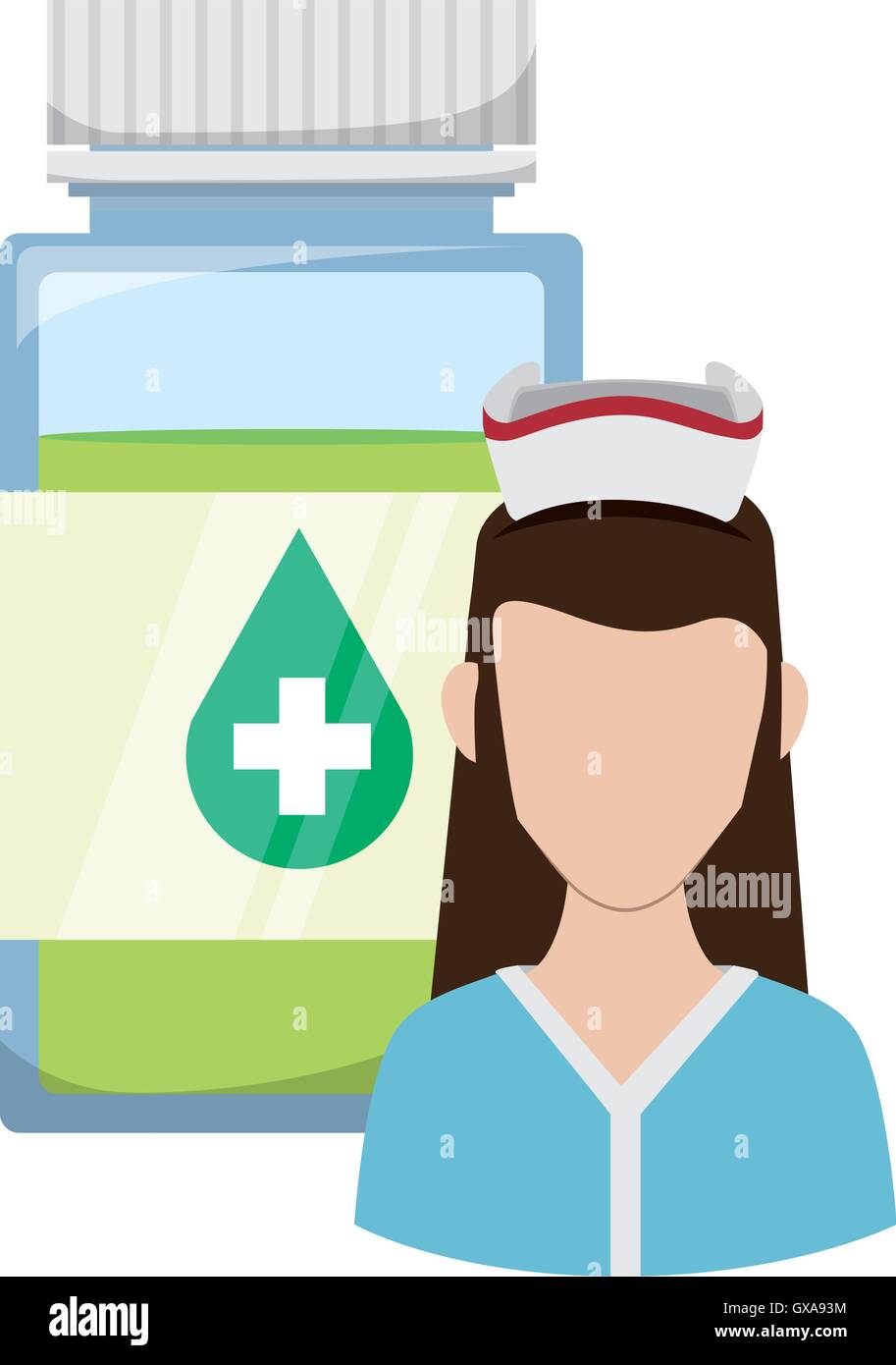 Nurse with uniform. Medical care design Stock Vector Image & Art - Alamy