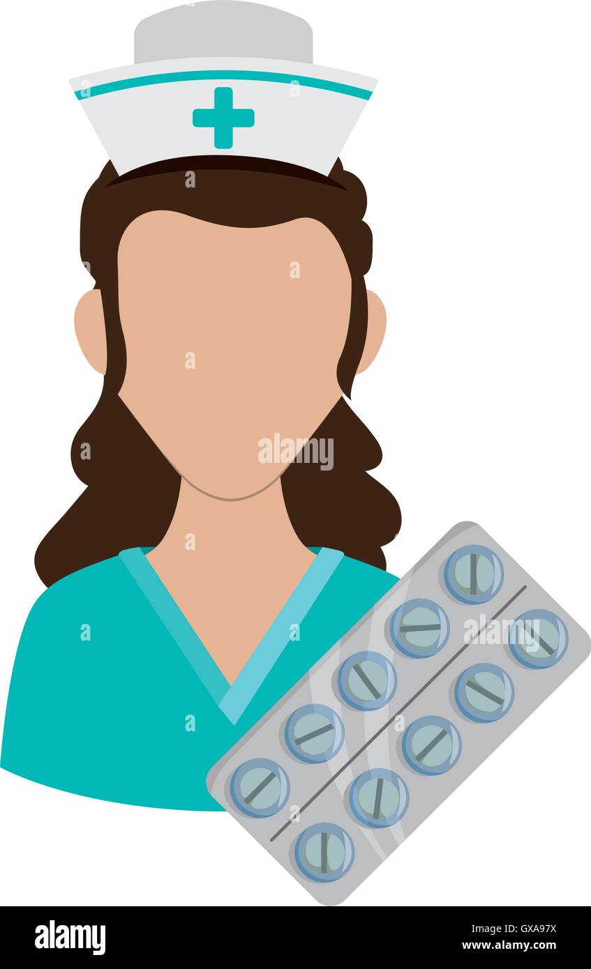 Nurse with uniform. Medical care design Stock Vector Image & Art - Alamy
