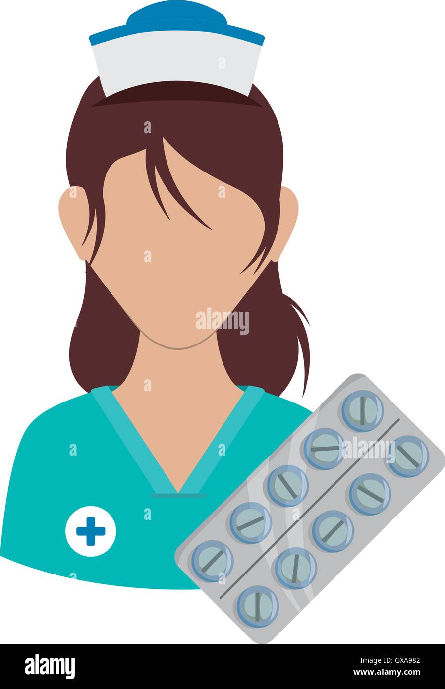 Nurse with uniform. Medical care design Stock Vector Image & Art - Alamy