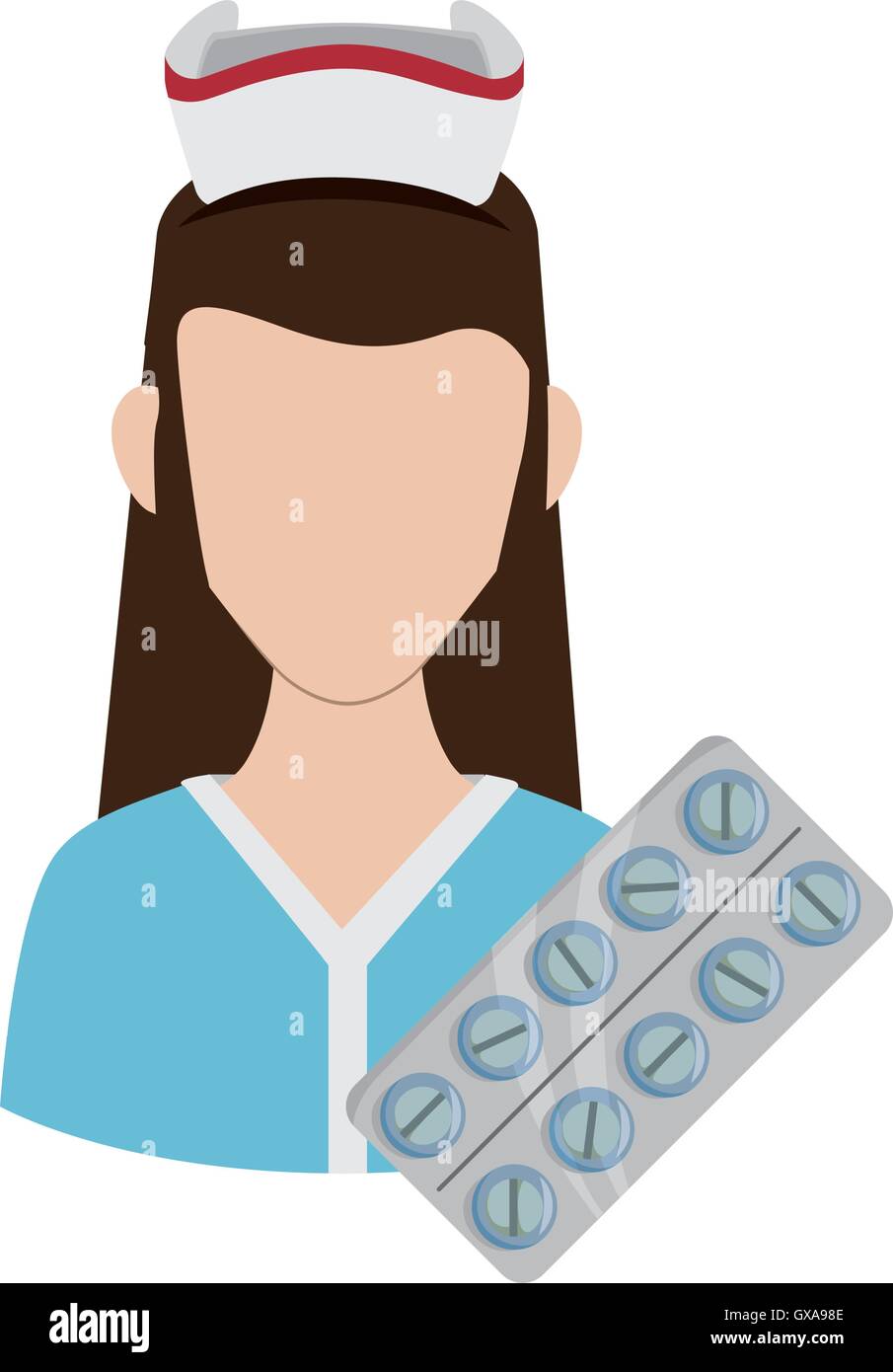 Nurse with uniform. Medical care design Stock Vector Image & Art - Alamy