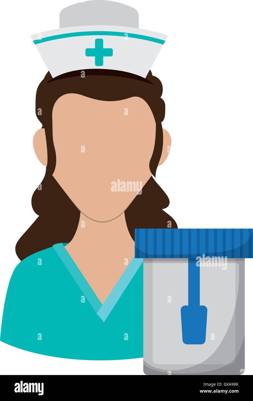 Nurse with uniform. Medical care design Stock Vector Image & Art - Alamy