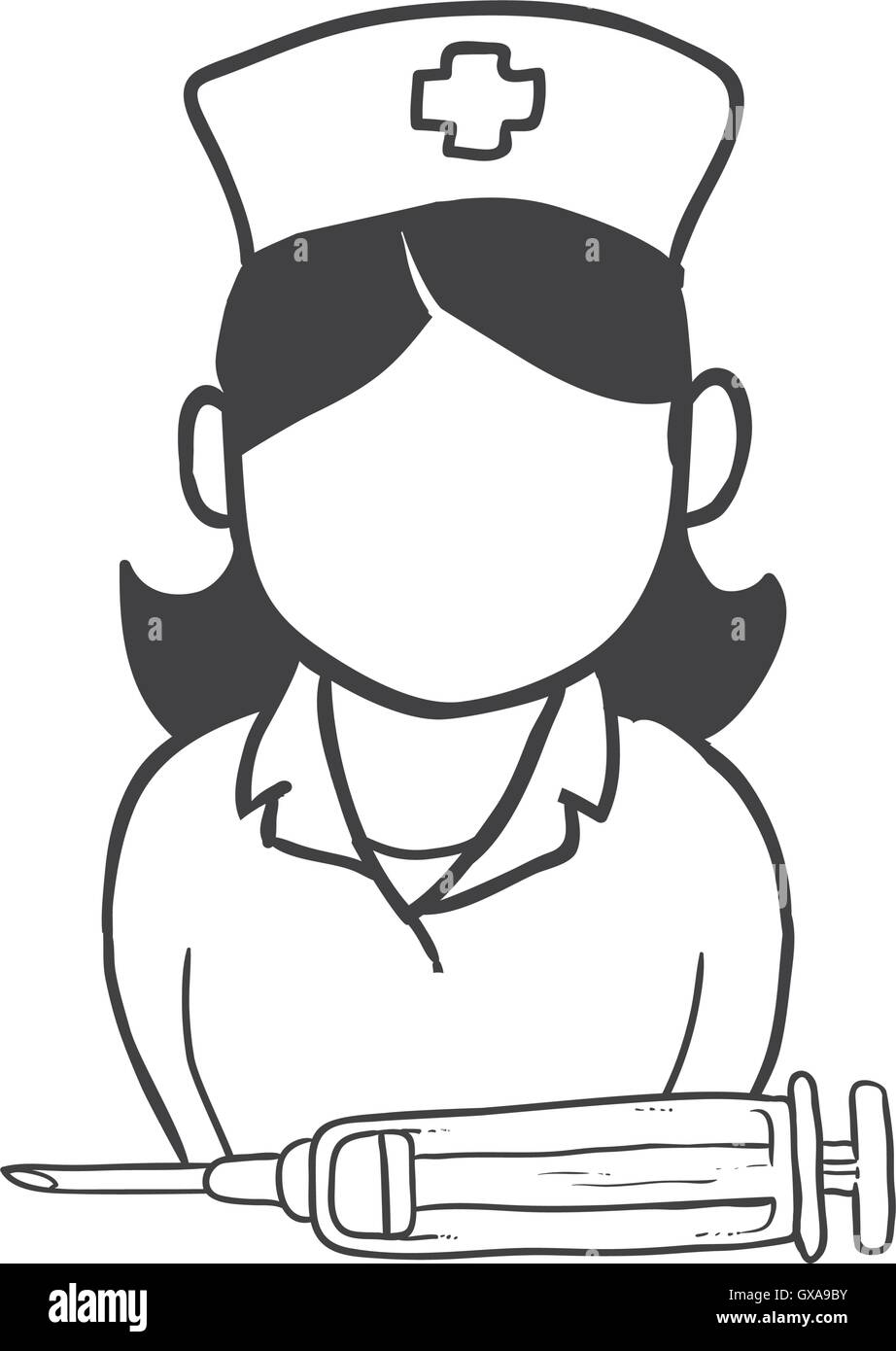 Nurse with uniform. Medical care design Stock Vector Image & Art - Alamy