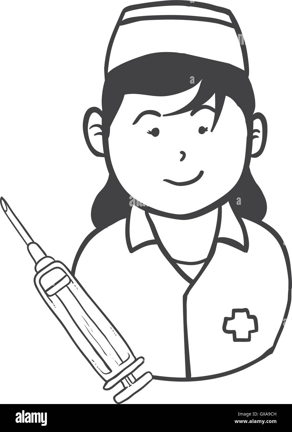 Nurse with uniform. Medical care design Stock Vector Image & Art - Alamy