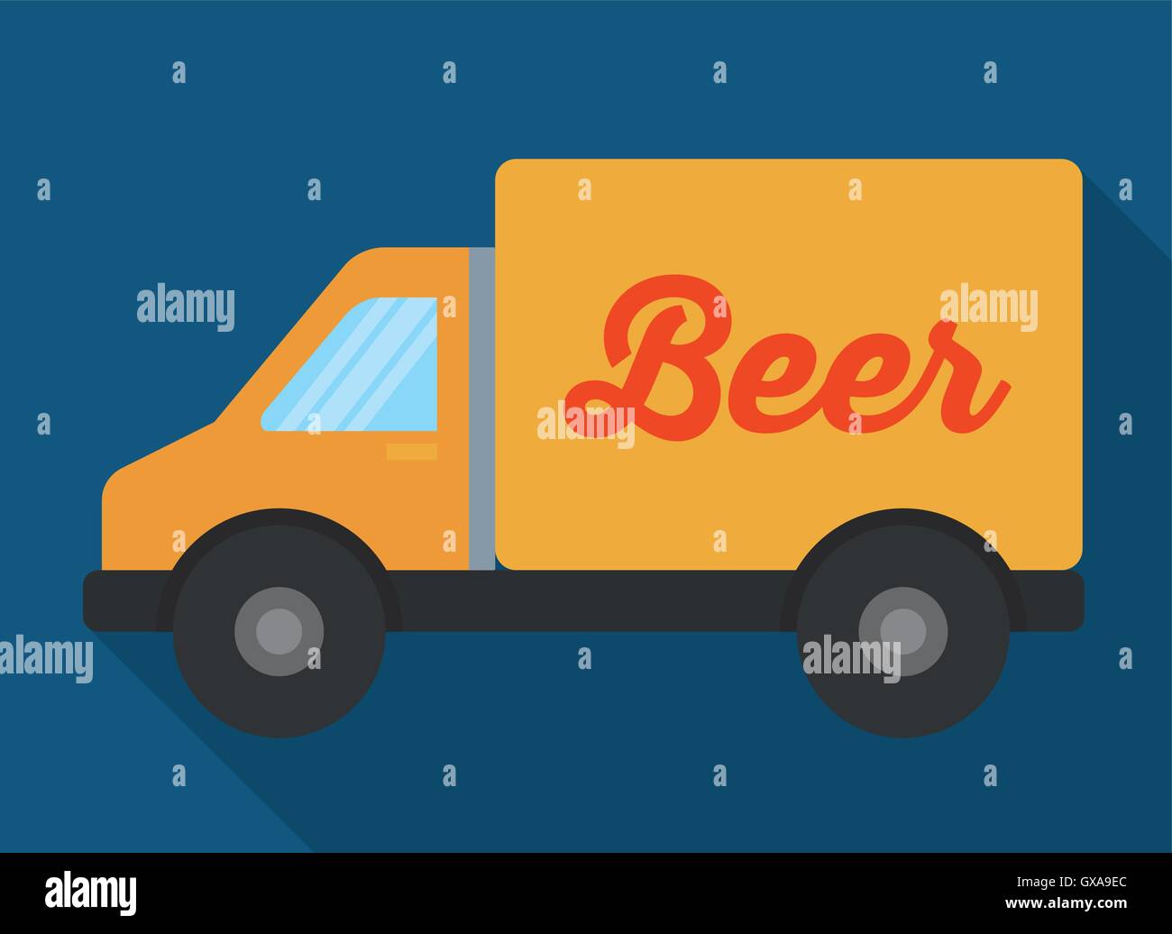 Beer truck and delivery design Stock Vector Image & Art - Alamy