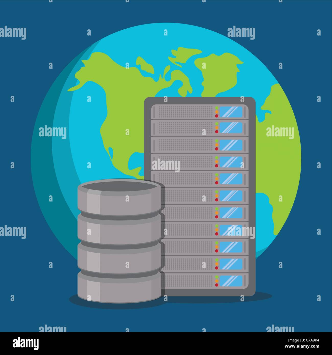 Data center and web hosting design Stock Vector Image & Art - Alamy