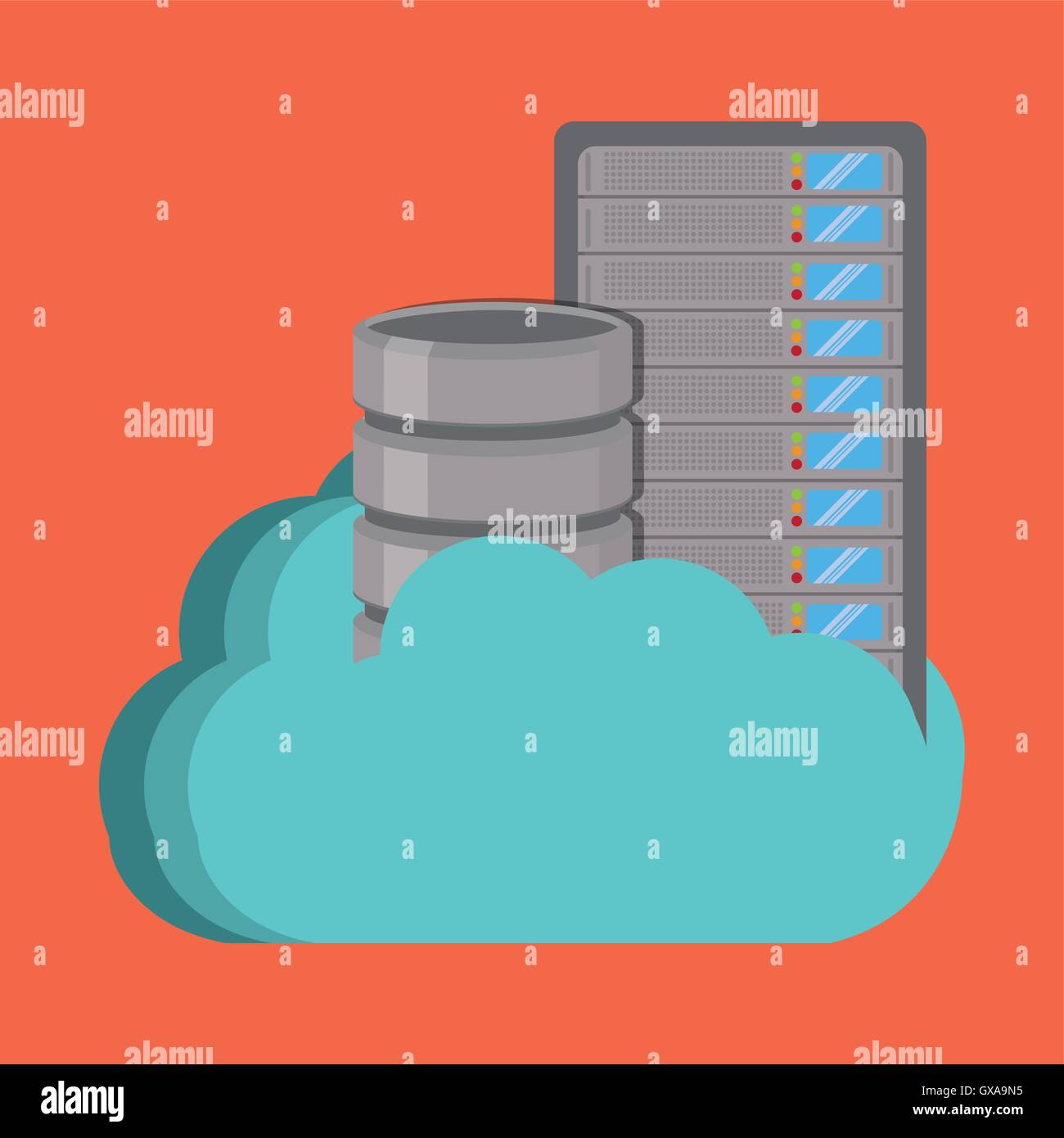 Data center and web hosting design Stock Vector Image & Art - Alamy