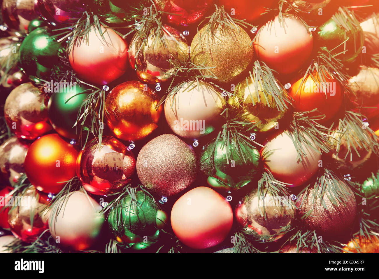 Glowing christmas balls hi-res stock photography and images - Alamy