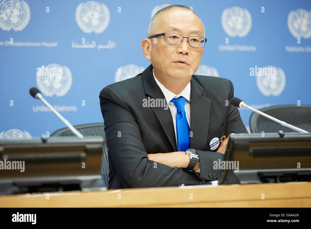 New York, United States. 15th Sep, 2016. Press briefing of Dr. Keiji ...