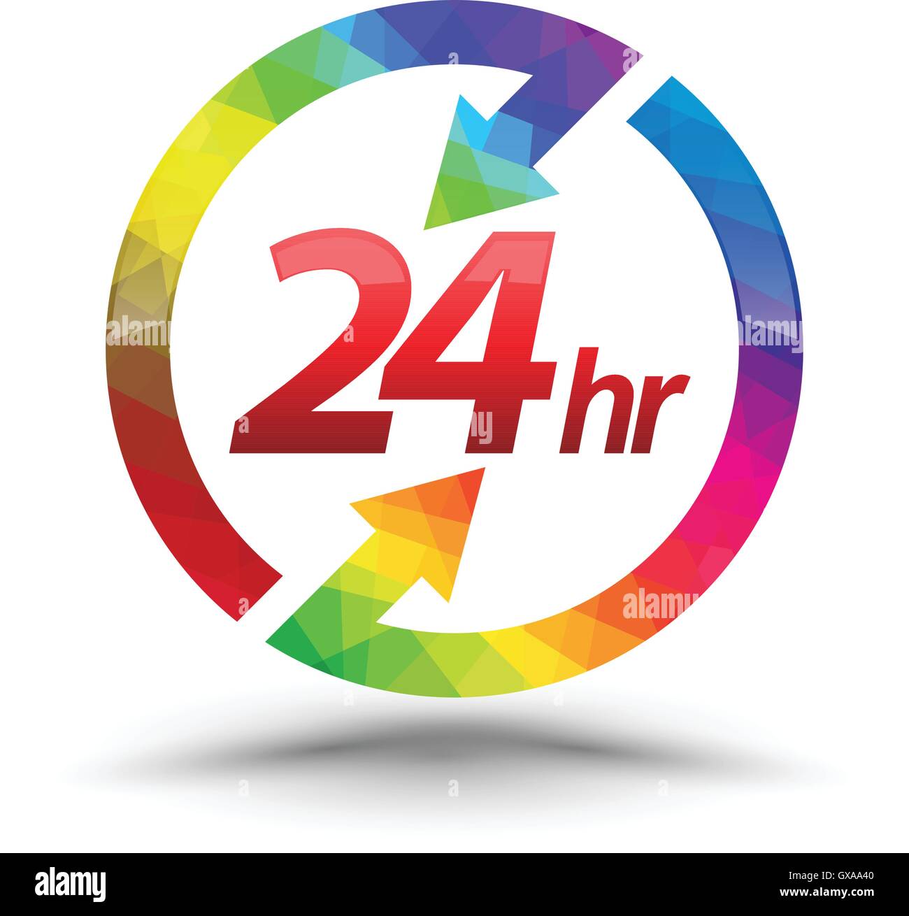 24 hours open customer service collection. Vector illustration Stock ...