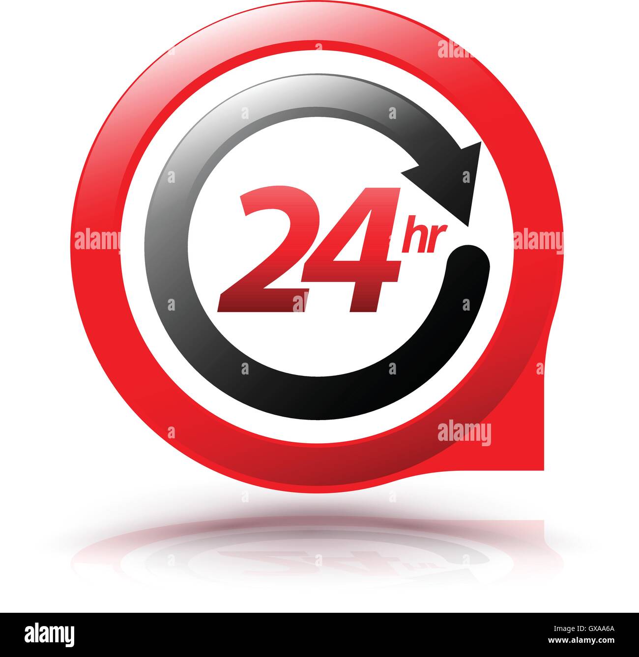 24 hours open customer service collection. Vector illustration Stock ...