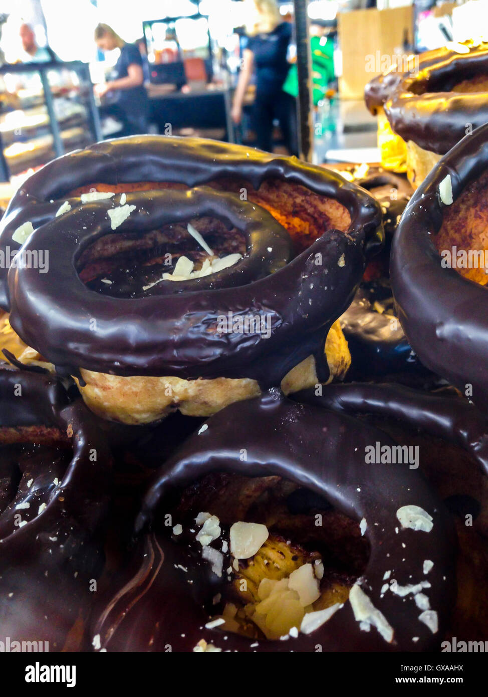 Copenhagen, Denmark, Detail, Street Food, Danish Chocolate Cinnamon ...