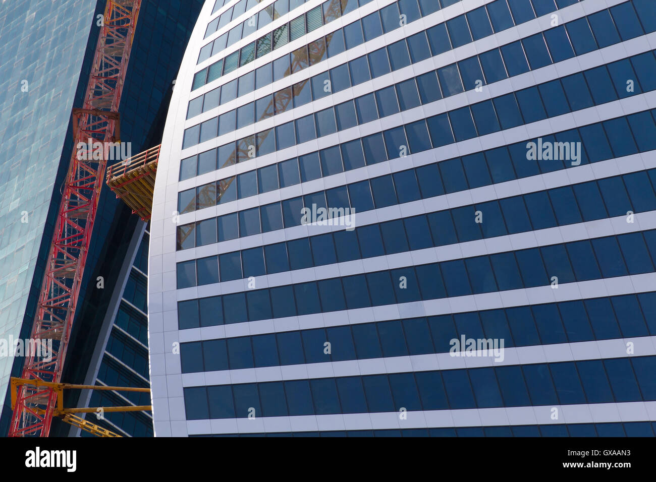 Modern contemporary russian architecture - skyscrapers construction in ...