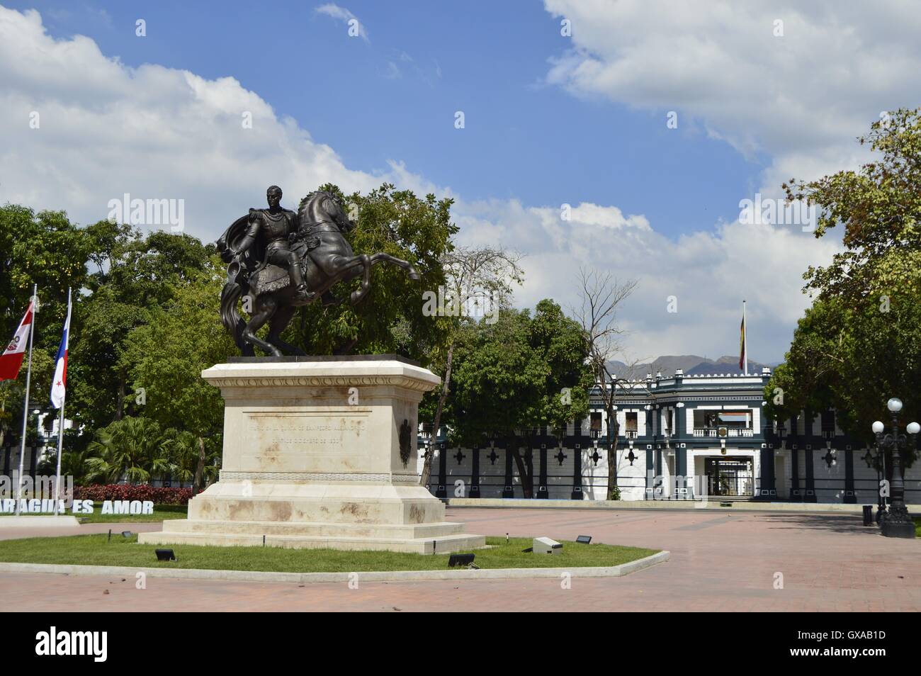 Simon Bolivar Square, in Maracay, Venezuela Stock Photo - Alamy