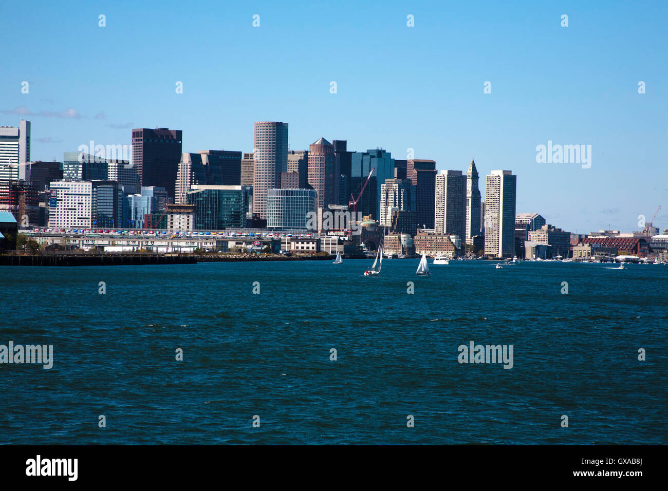 High Rise office buildings and The Custom House The Waterfront Boston ...