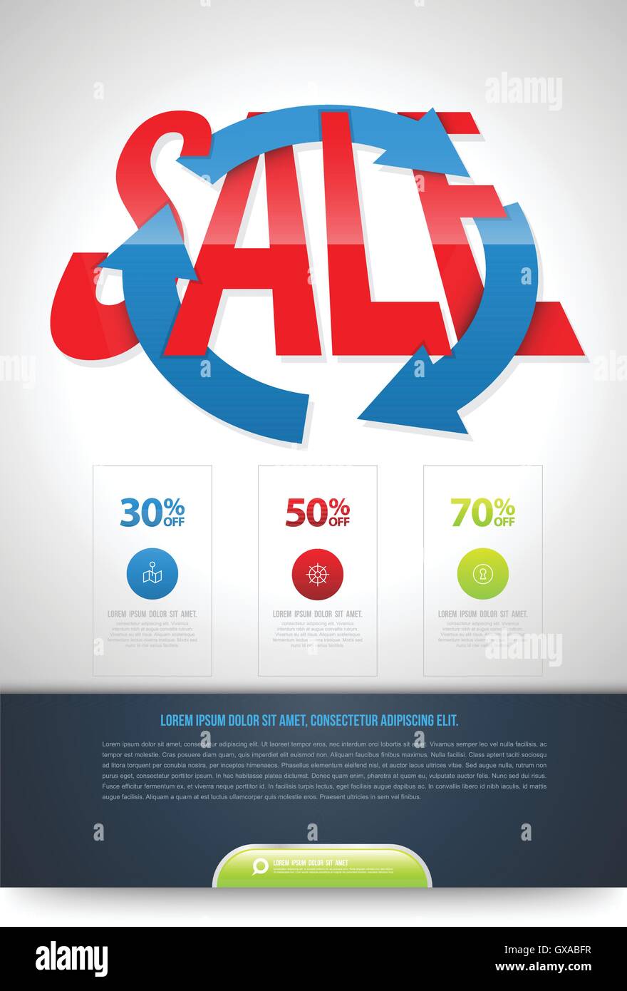 Sale poster design template vector. Vector illustration for promotion ...