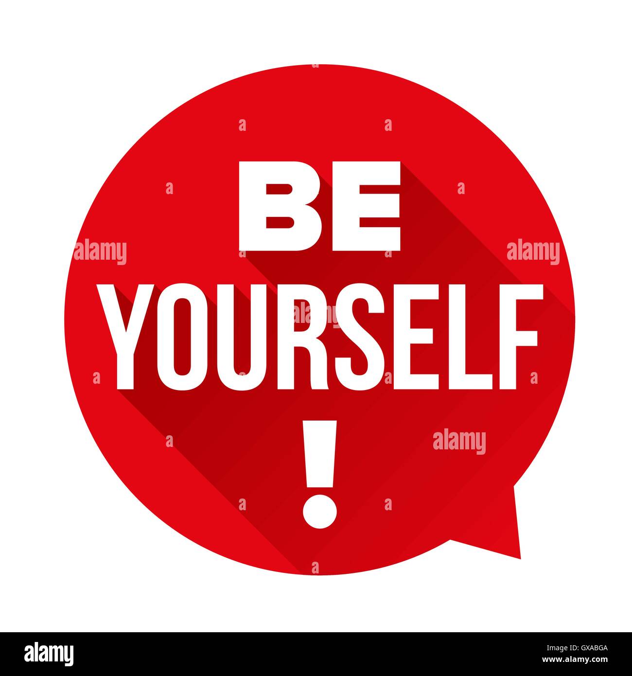Be Yourself vector labbel Stock Vector Image & Art - Alamy