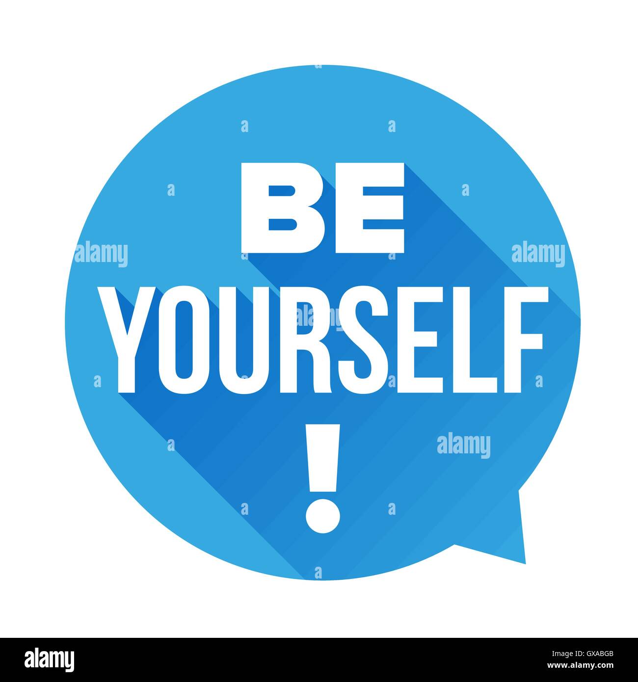 Be Yourself vector labbel Stock Vector Image & Art - Alamy