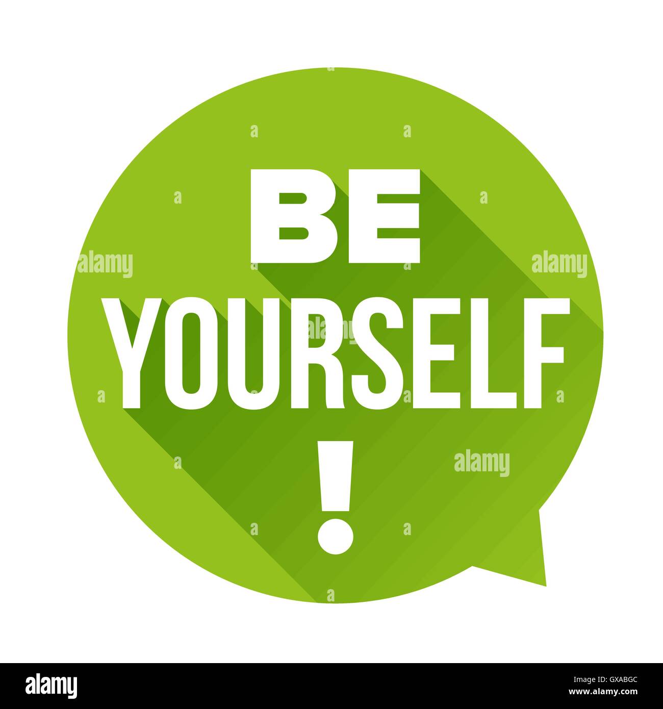Be Yourself vector labbel Stock Vector Image & Art - Alamy