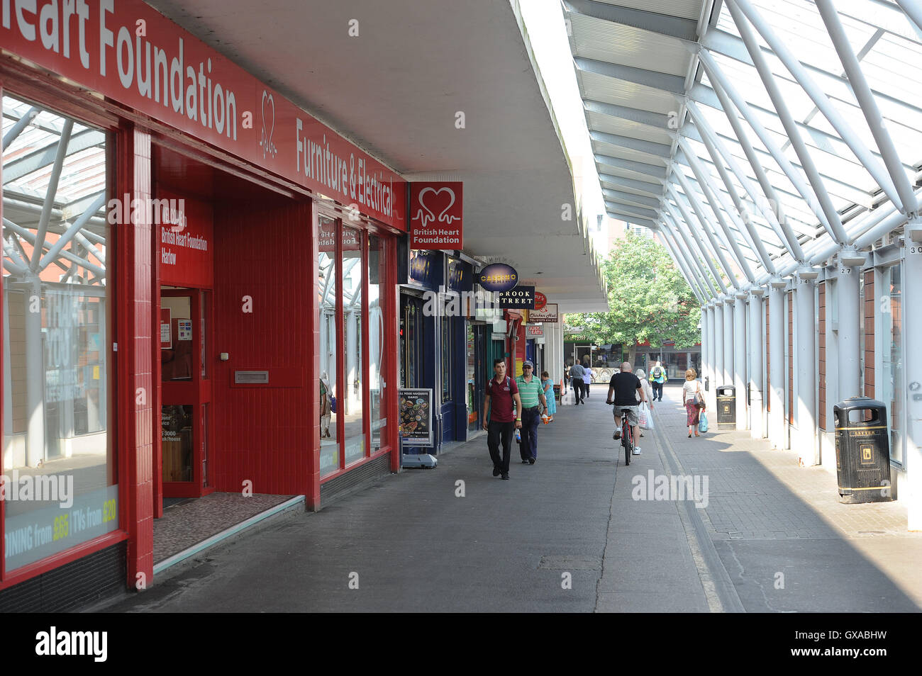 General view of Terminus Street in Harlow, Essex Stock Photo - Alamy
