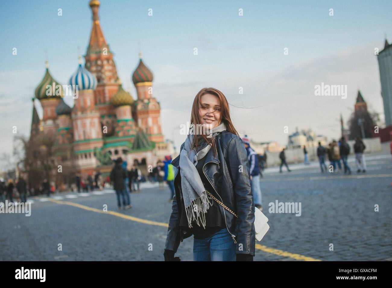 Portrait smiling kremlin hi-res stock photography and images - Alamy