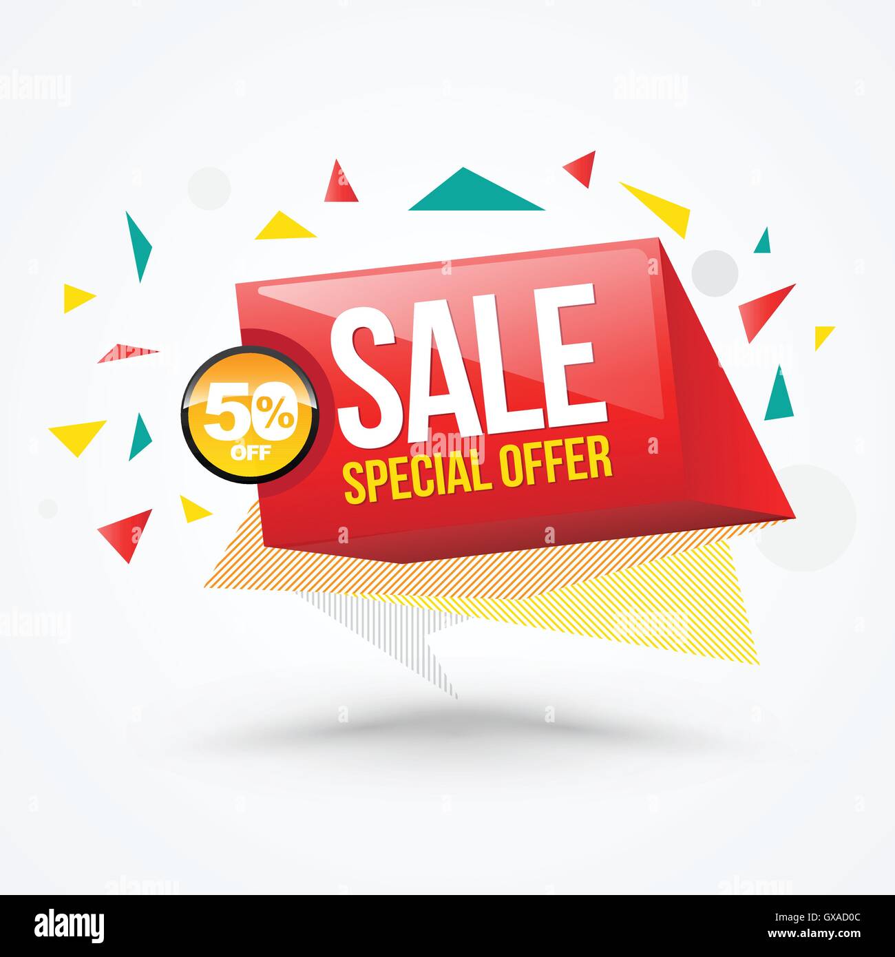 Sale banner funny style. Vector illustration. Can use for promotion ...