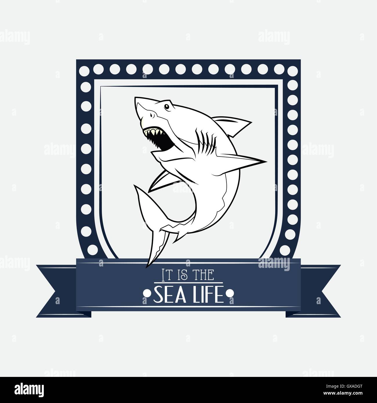 shark emblem image Stock Vector Image & Art - Alamy