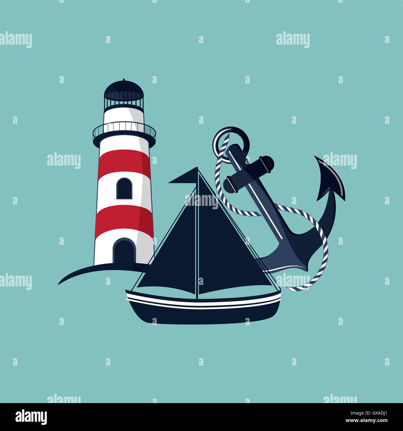 lighthouse emblem image Stock Vector Image & Art - Alamy