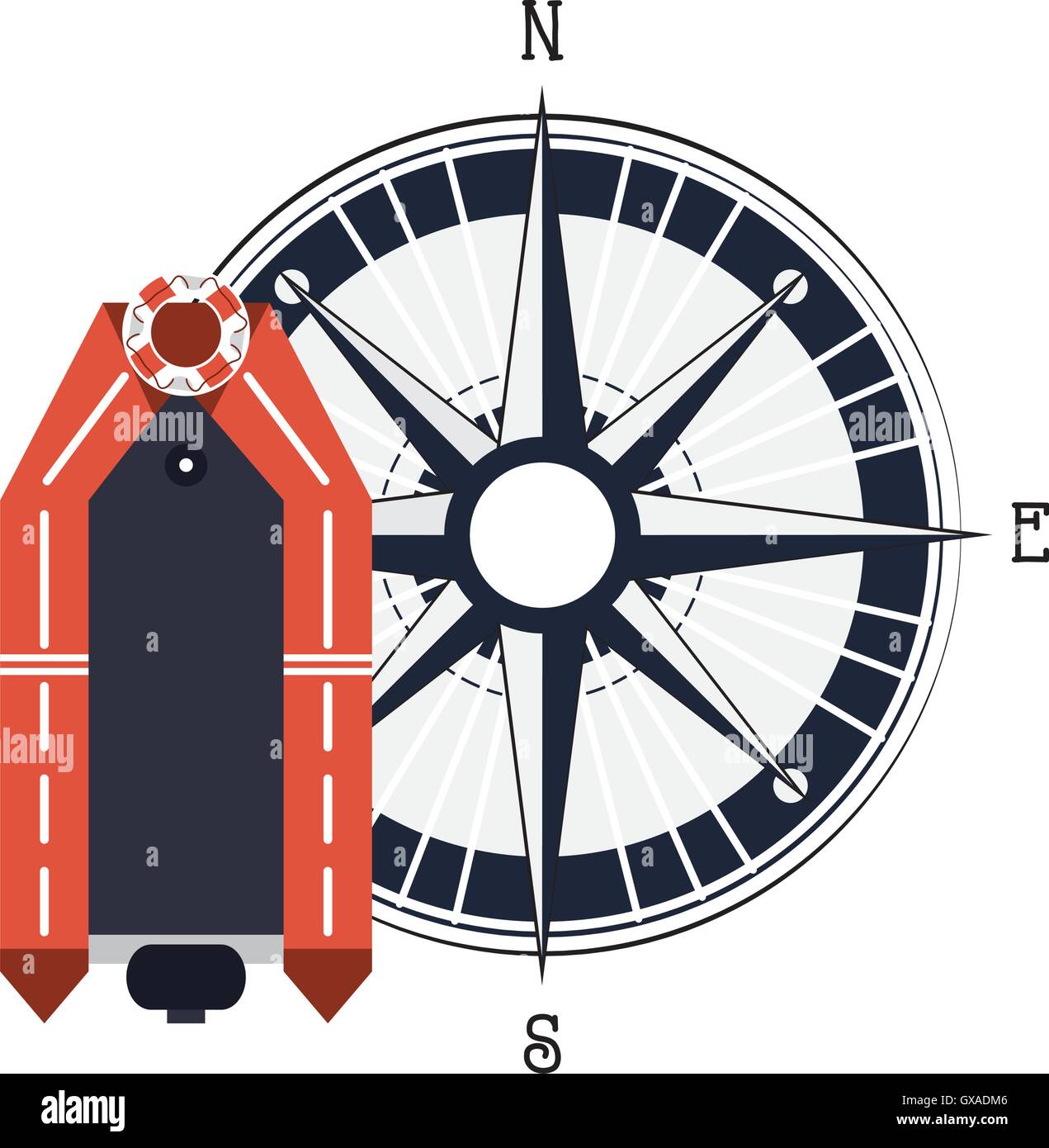 Lifeboat life boat on Stock Vector Images - Alamy