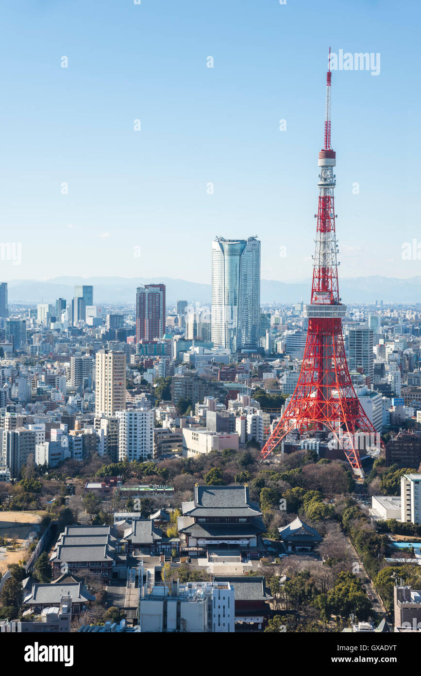 Tokyo Tower and Roppongi Hills, Minato-Ku,Tokyo,Japan Stock Photo - Alamy