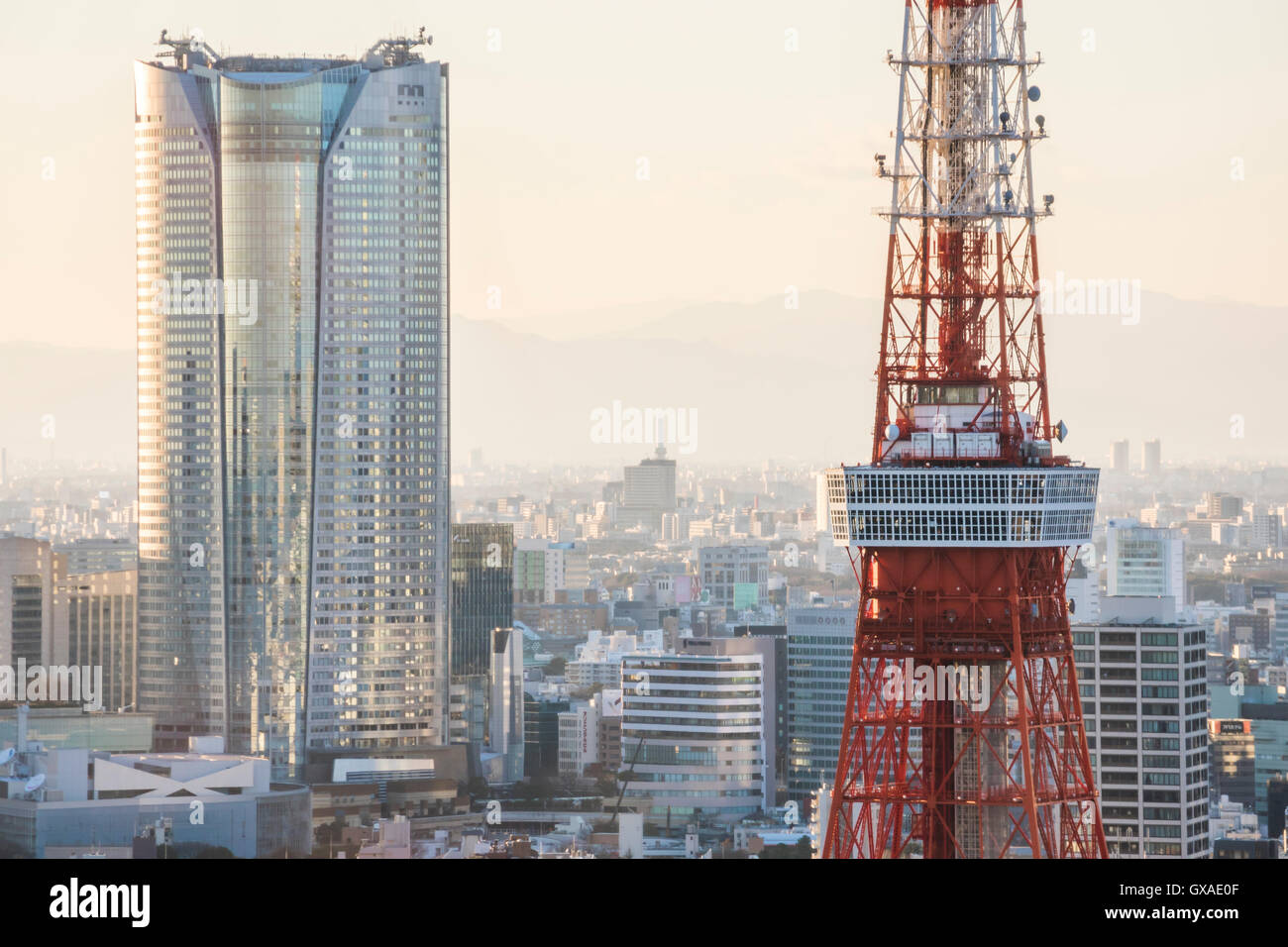 Tokyo Tower and Roppongi Hills, Minato-Ku,Tokyo,Japan Stock Photo - Alamy