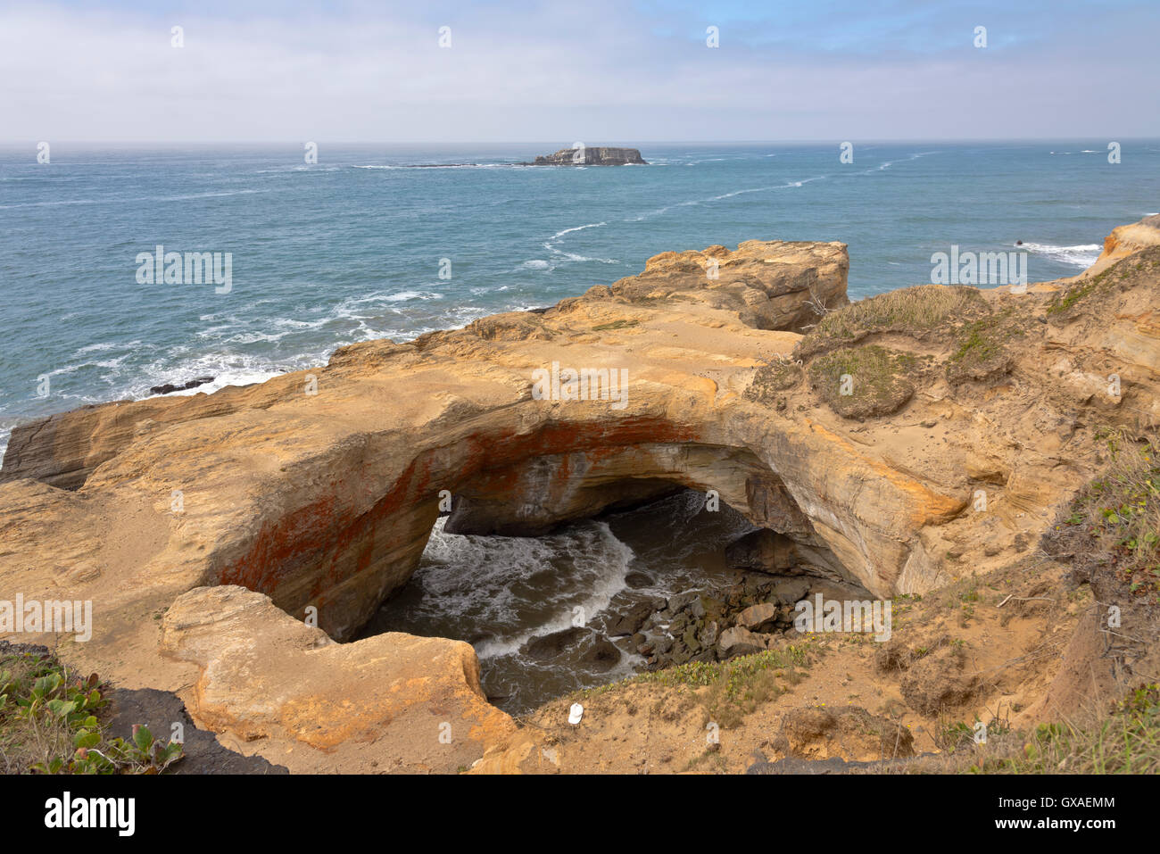 Oregon coast nature cliffs and the pacific ocean Stock Photo - Alamy