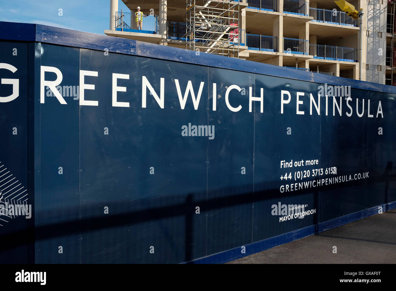 Greenwich Peninsula Construction Stock Photo - Alamy