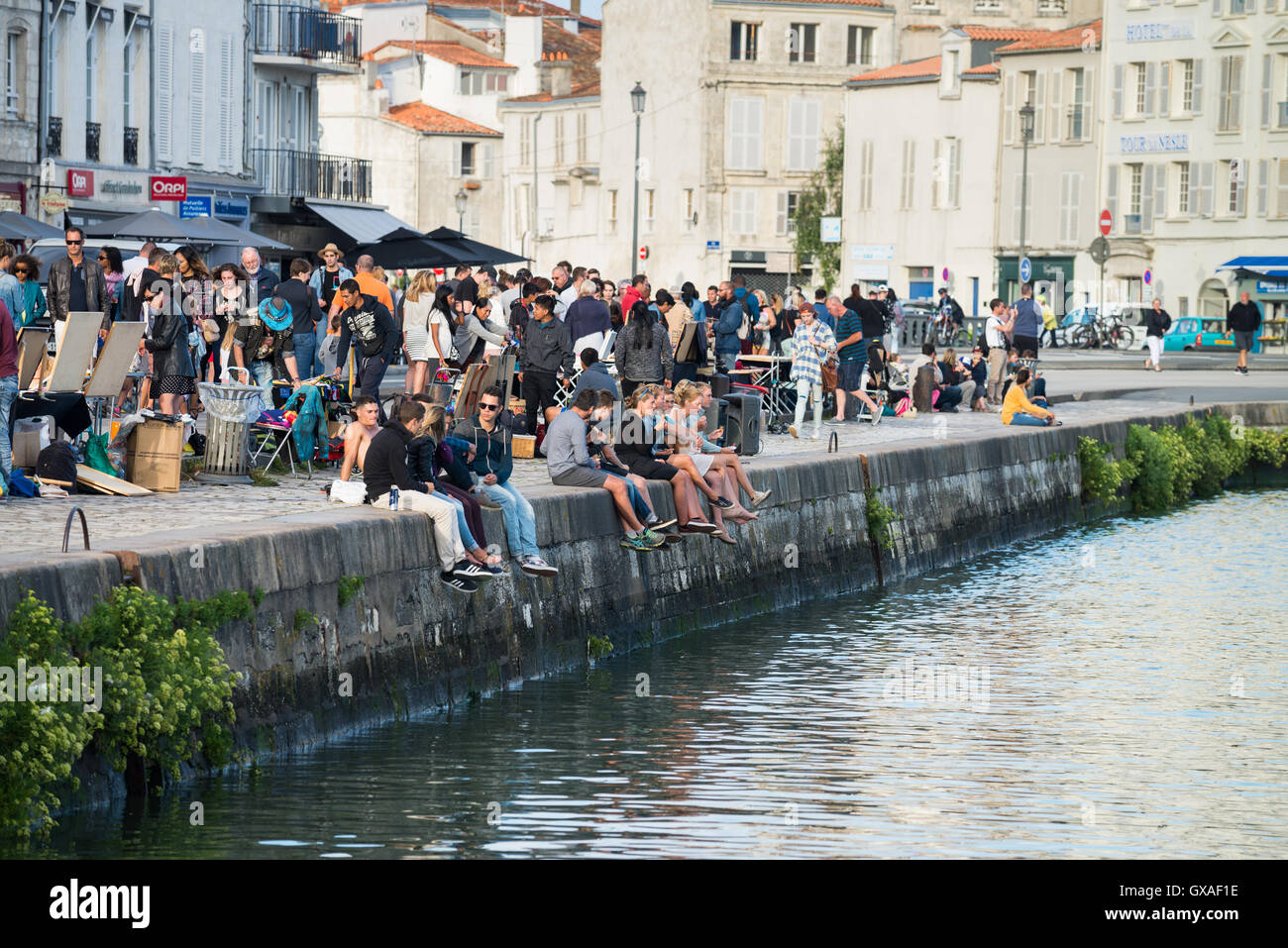 Promenade in the port of La Rochelle, Charente Maritime, France, Europe ...