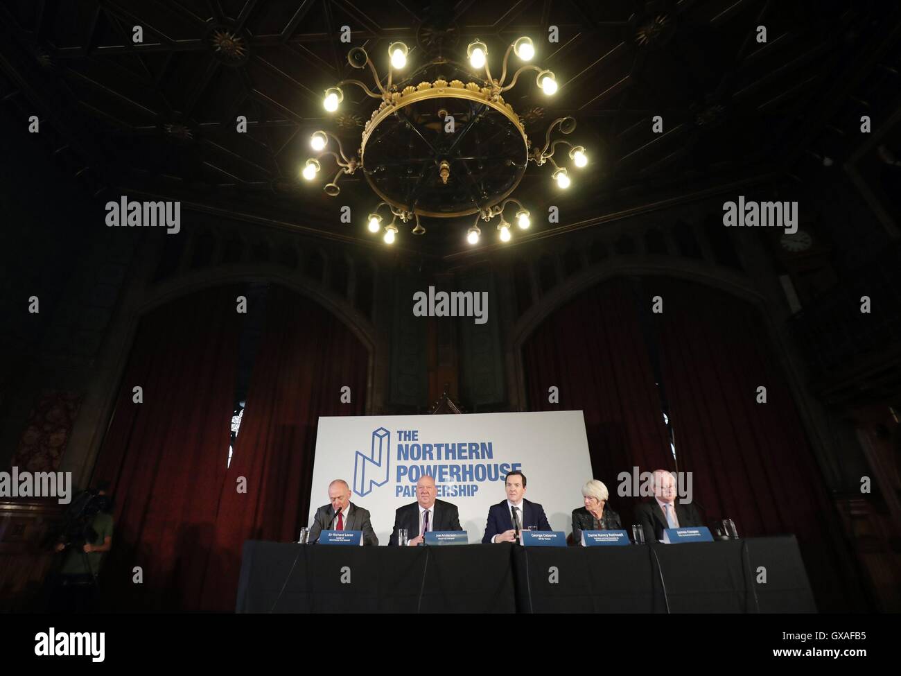 (left to right) Sir Richard Leese Leader of Manchester City Council ...