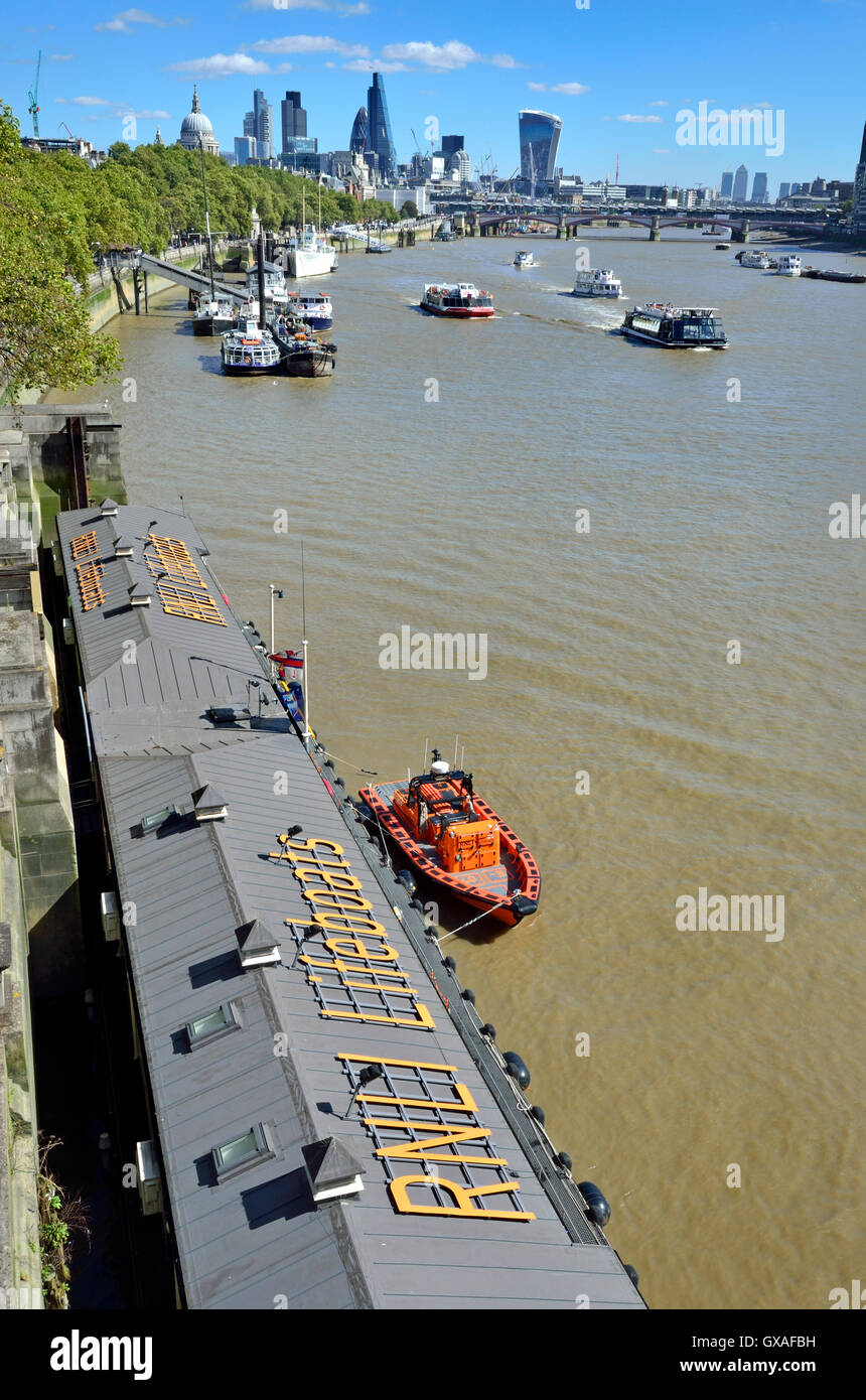 London, England, UK. RNLI Lifeboat Station on the River Thames at the ...